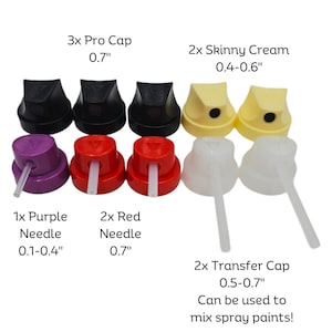 X-thin Fine Line Detail Pack Spray Paint Caps, Graffiti, Street Art ...