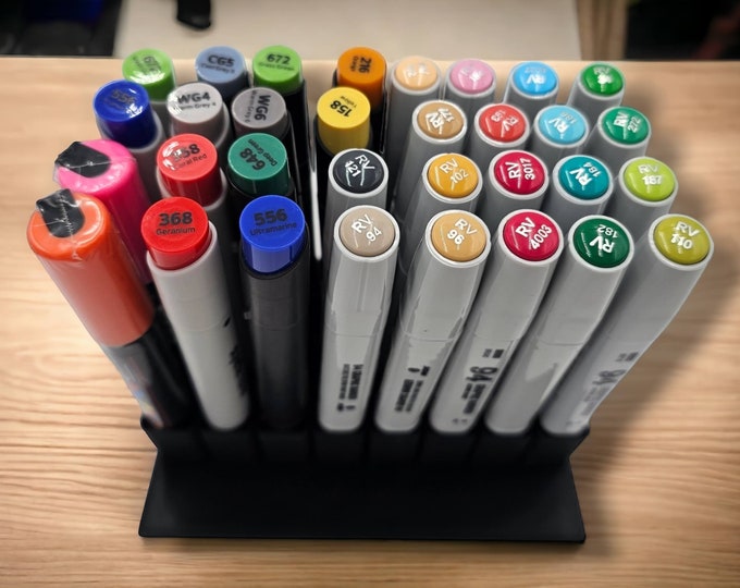 Marker Holder, Holds 32 Markers Fits Many Marker Types 16mmx16mm Slots ...