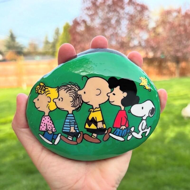 Cartoon Painted Rocks - Etsy