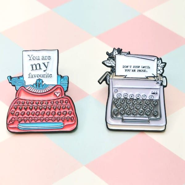 Writer Enamel Pin - Etsy