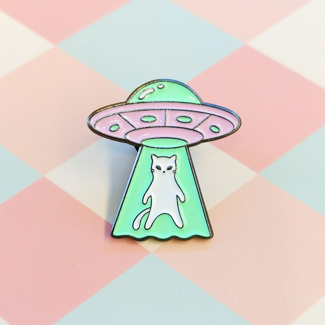 Space Cat Pin Alien Cat Pin Spaceship Astronaut Enamel Pin - Etsy