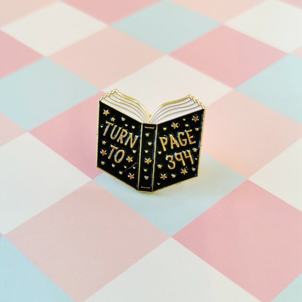 Book Enamel Pin - Etsy