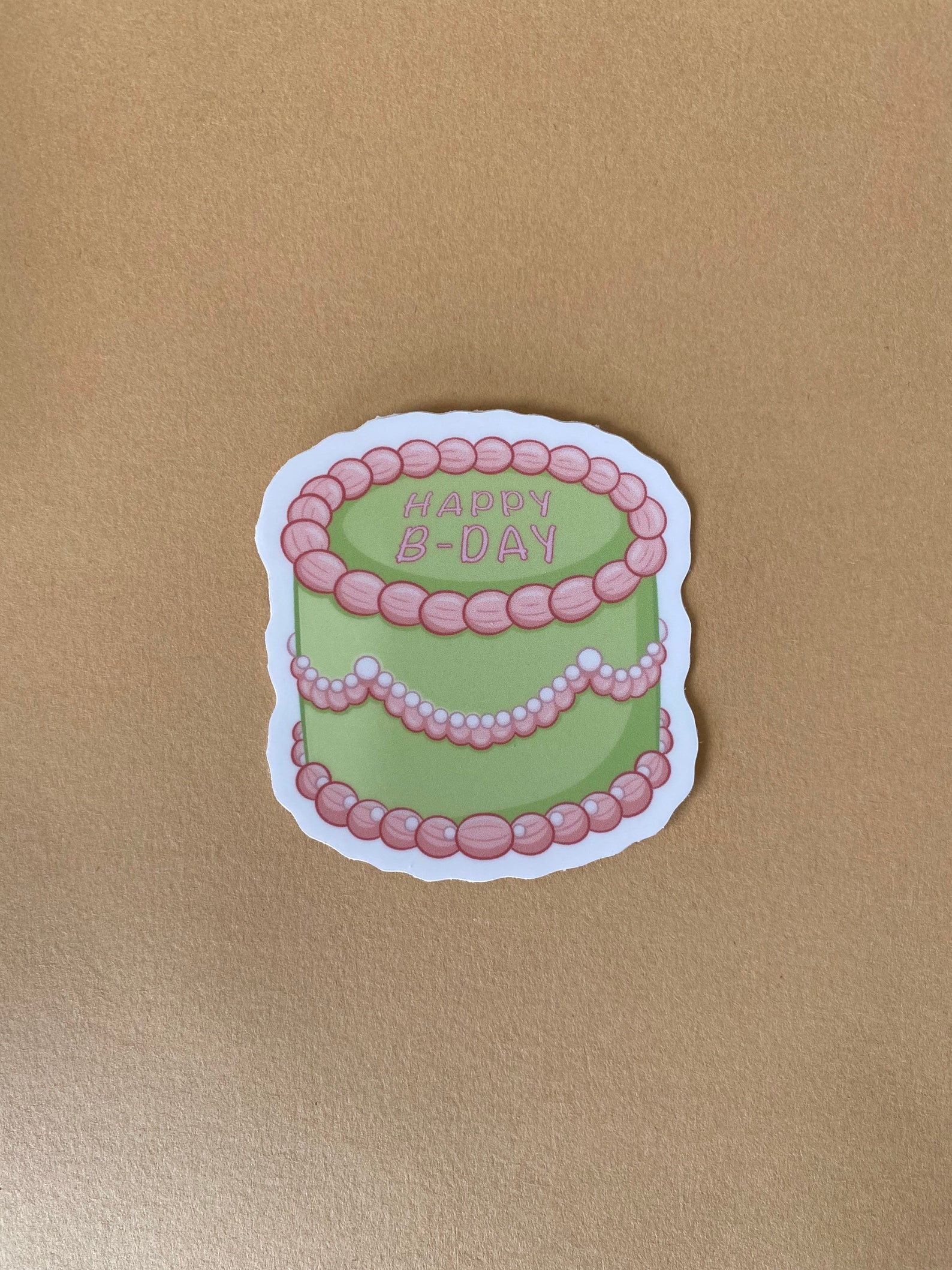 HBD Cake Sticker - Etsy