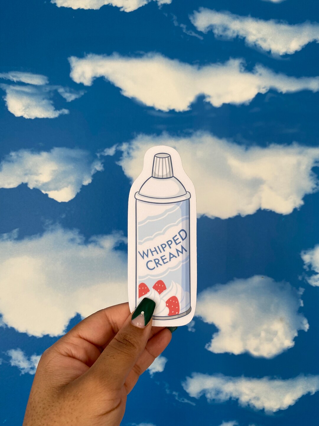 Jumbo Whipped Cream Sticker - Etsy