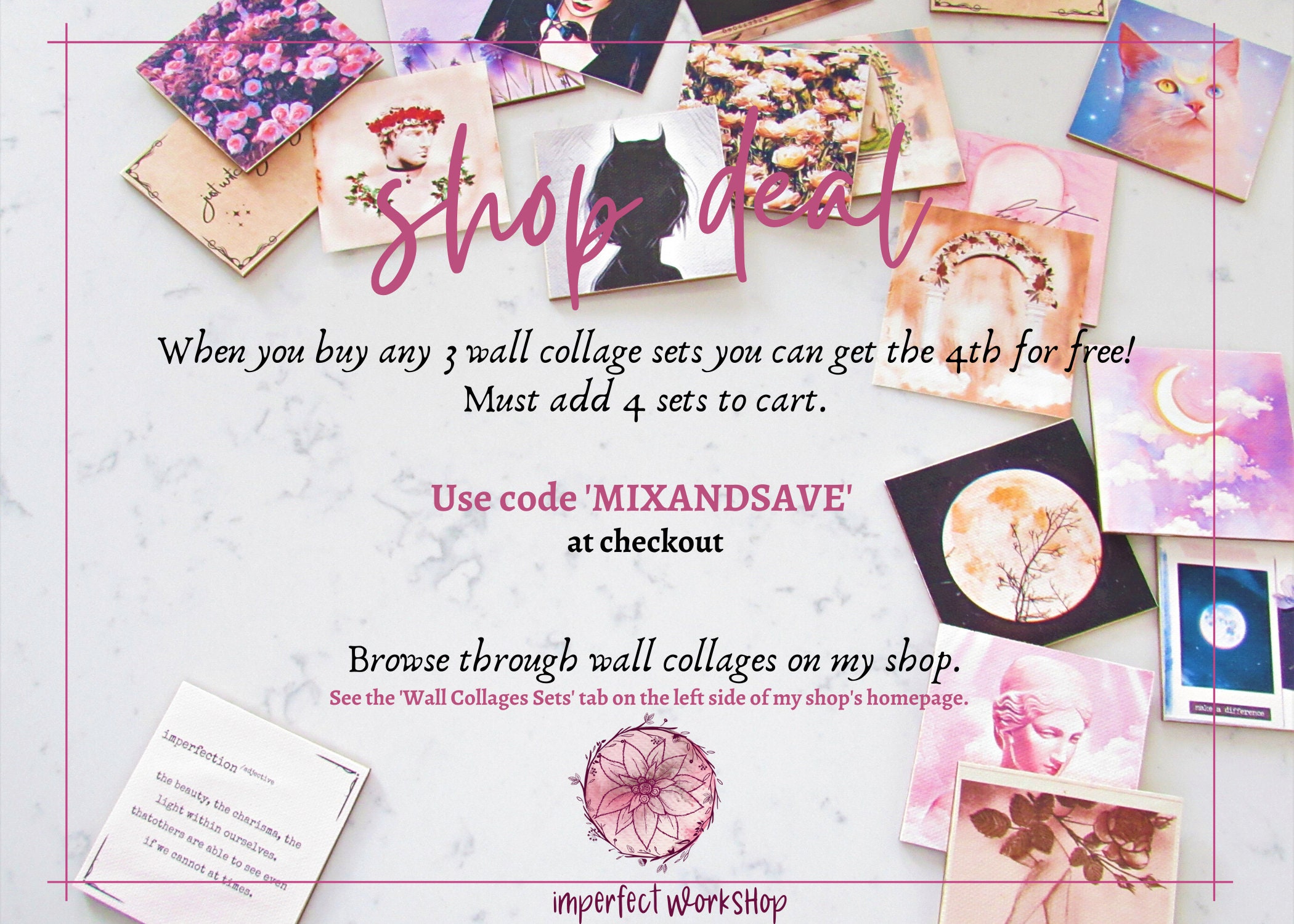 Cute Pastel Playlist Posters Set of 4 Fairycore Aesthetic - Etsy