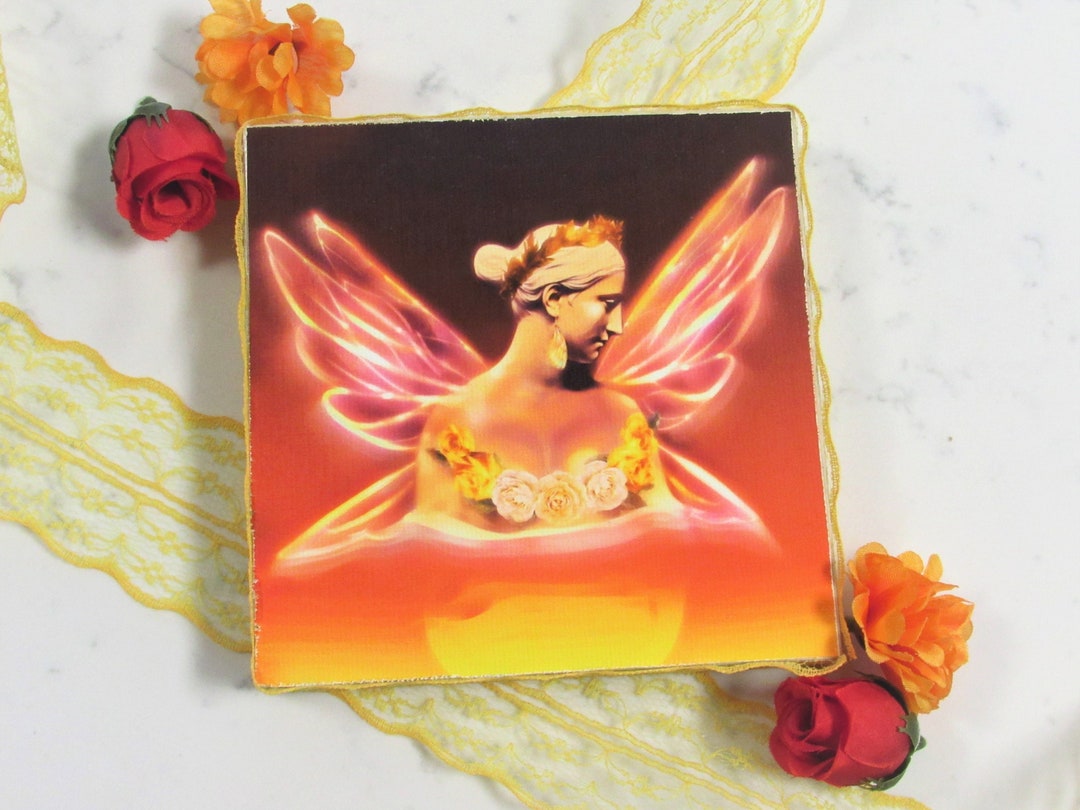 Autumn Magical Fairy Art Print | 5x5 Square Wood, Canvas Illustration ...