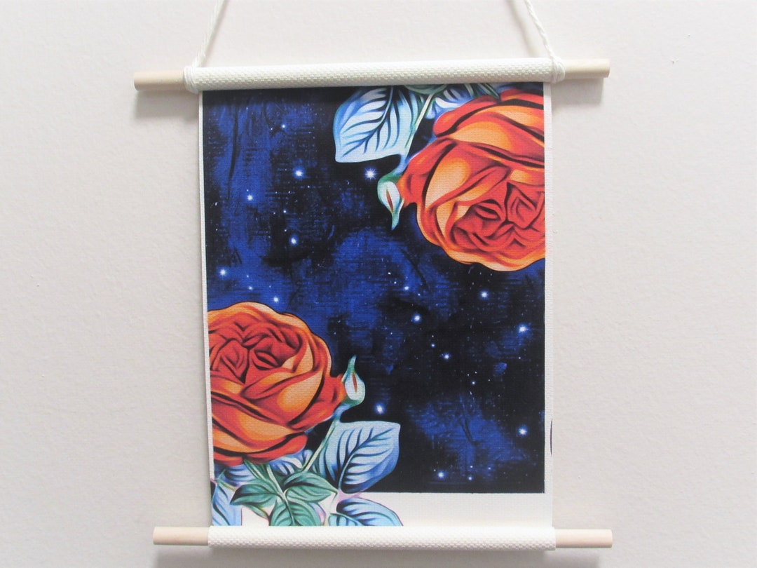 Celestial Print Wall Scroll | Witch Decor, Fairycore Grunge, Retro Pop Posters, Starry Night Sky ...