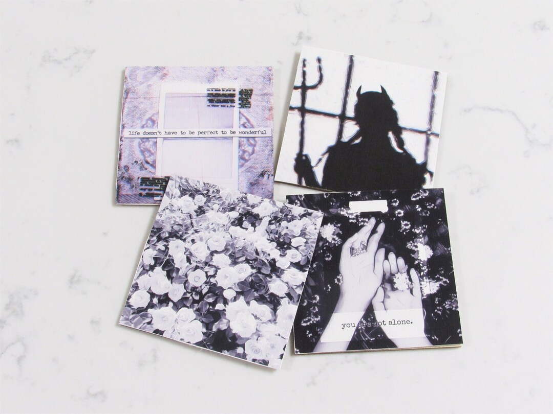 Goth Wall Collage Bundle - Set of 4 | Gothic Home Decor, Horror ...