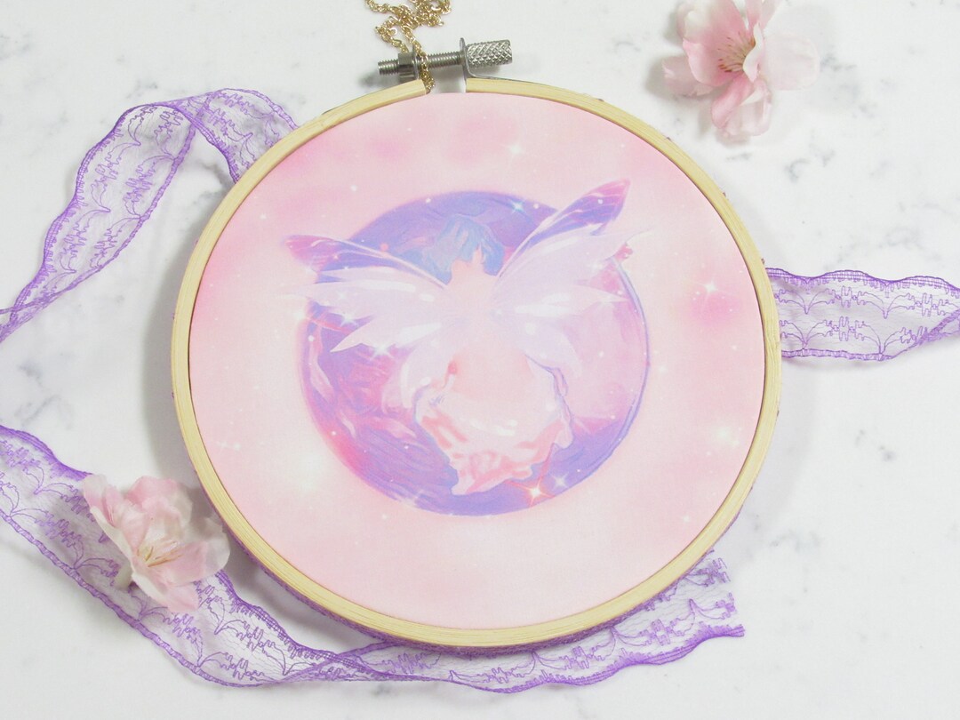 Whimsical Fairy Art - Embroidery Hoop Print | Fairycore, Celestial Room ...