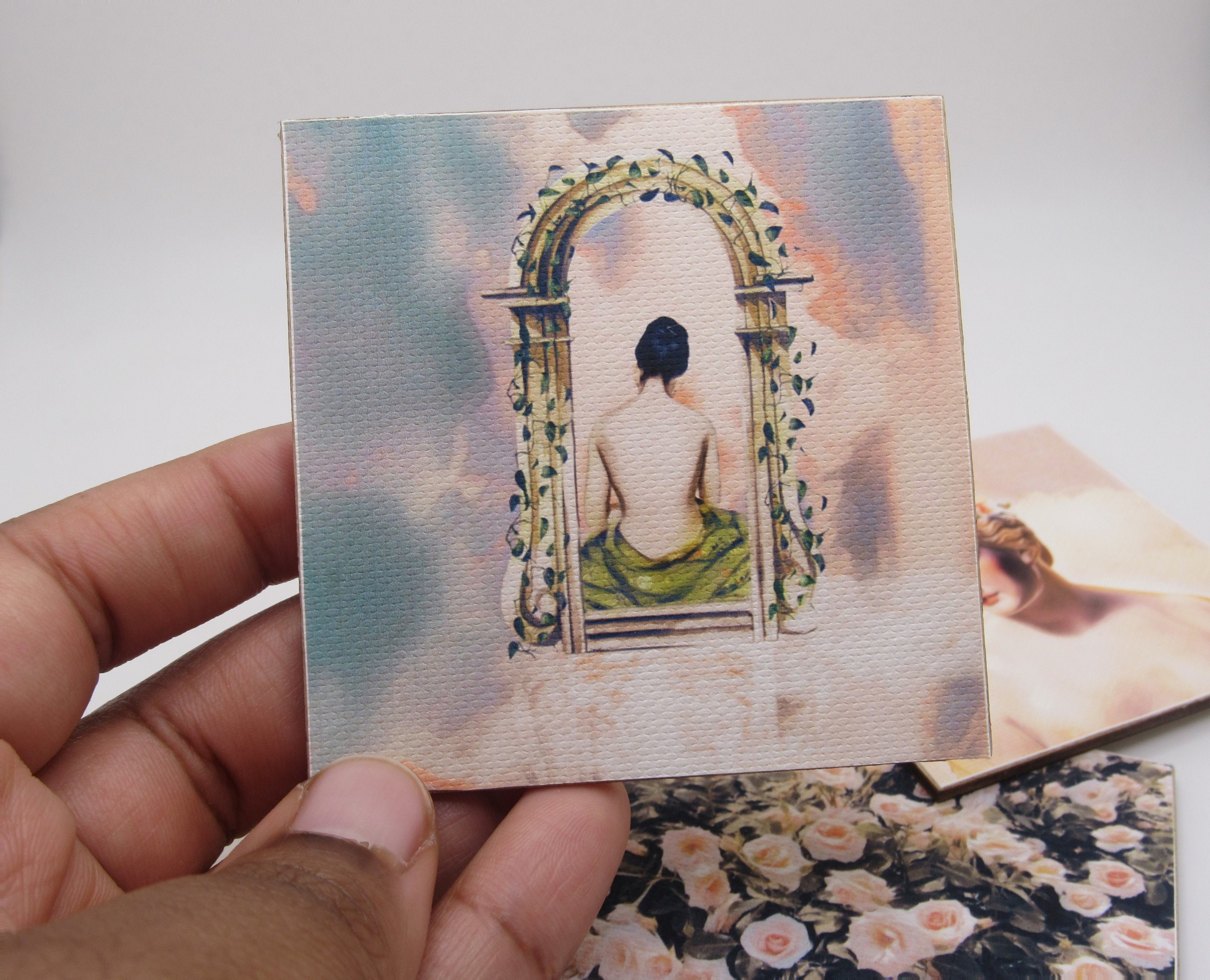 Floral Fairycore Wall Collage Bundle | Set of 4, Botanical Art Hangings ...