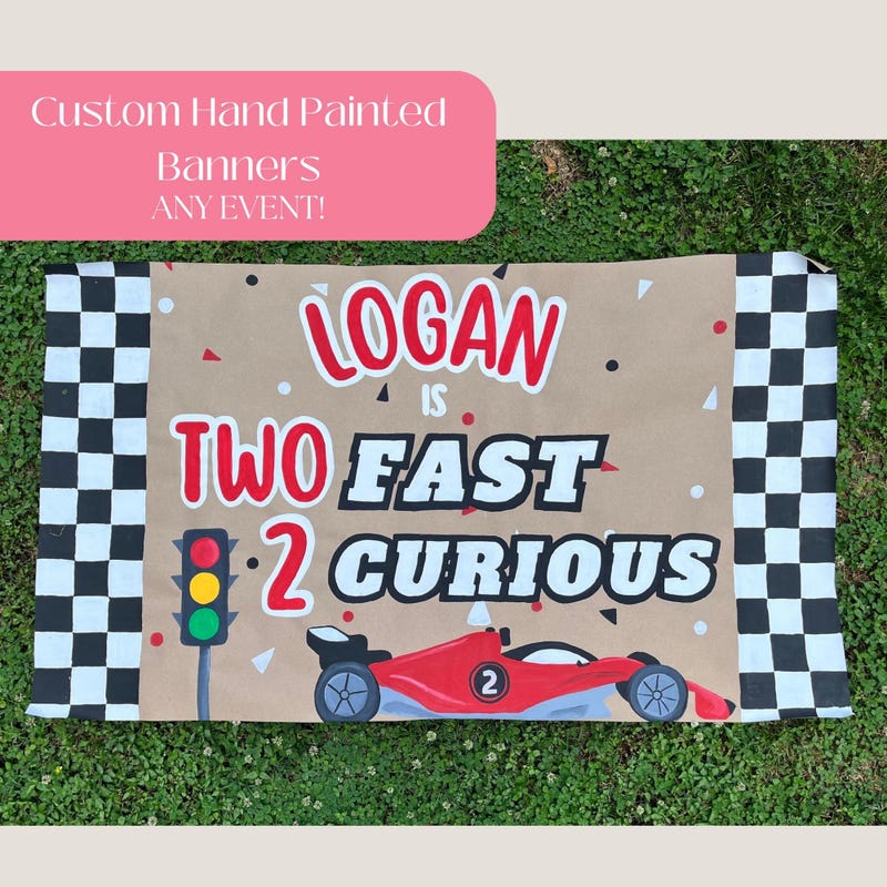 Hand Painted Banner - Etsy