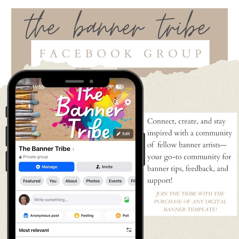 Editable Mamma Mia Painted Banner Template - Editable Canva Design ...