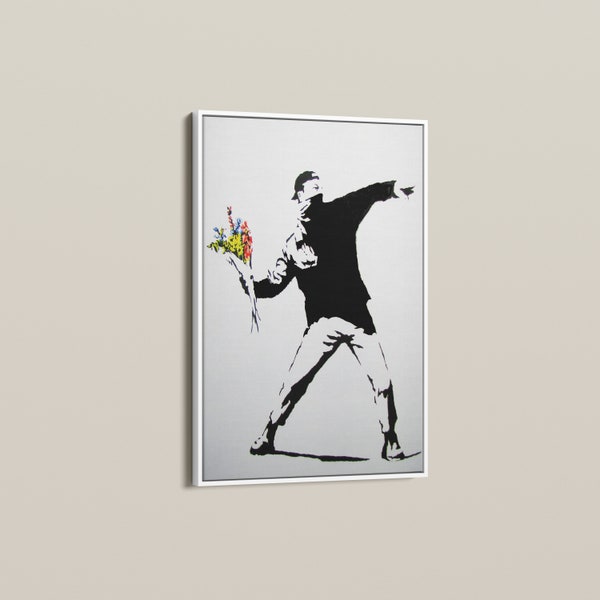 Banksy Flowers - Etsy