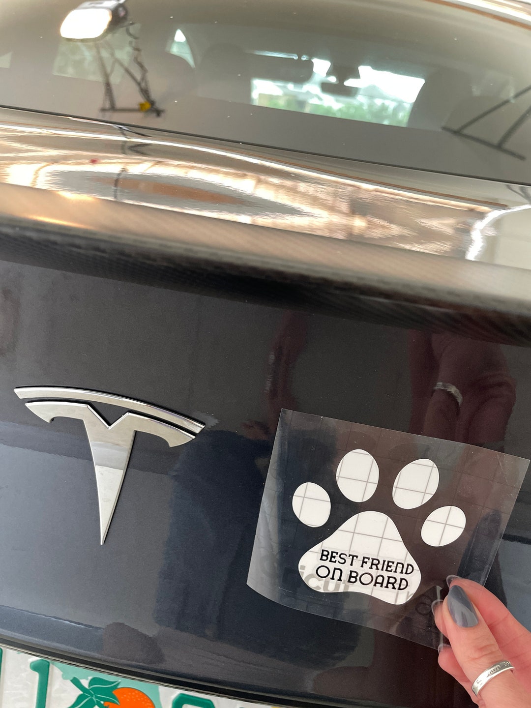 Best Friend on Board Car Decal - Etsy