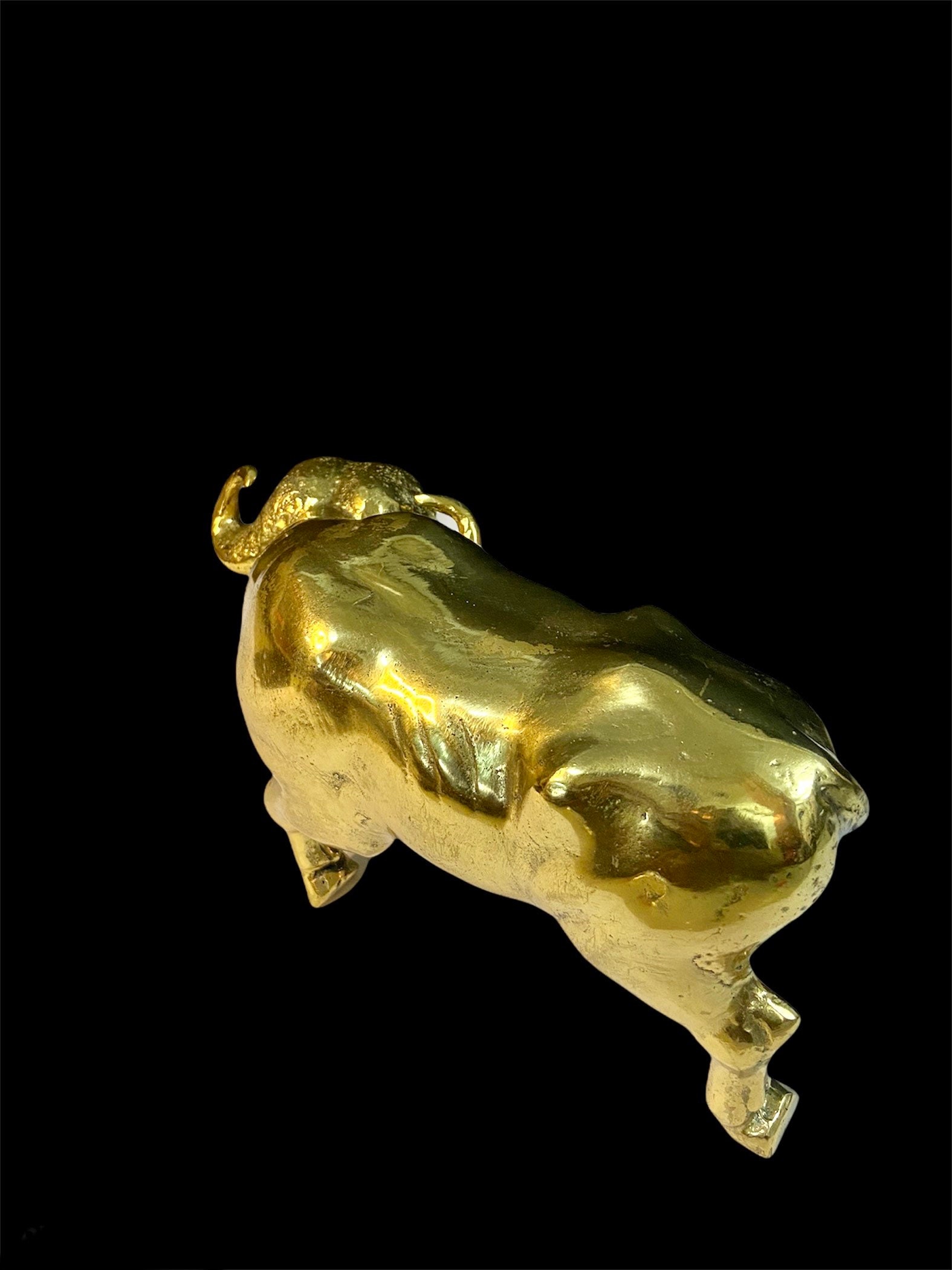 Bison Sculpture Brass Buffalo Statue Bull Animal Sculpture - Etsy