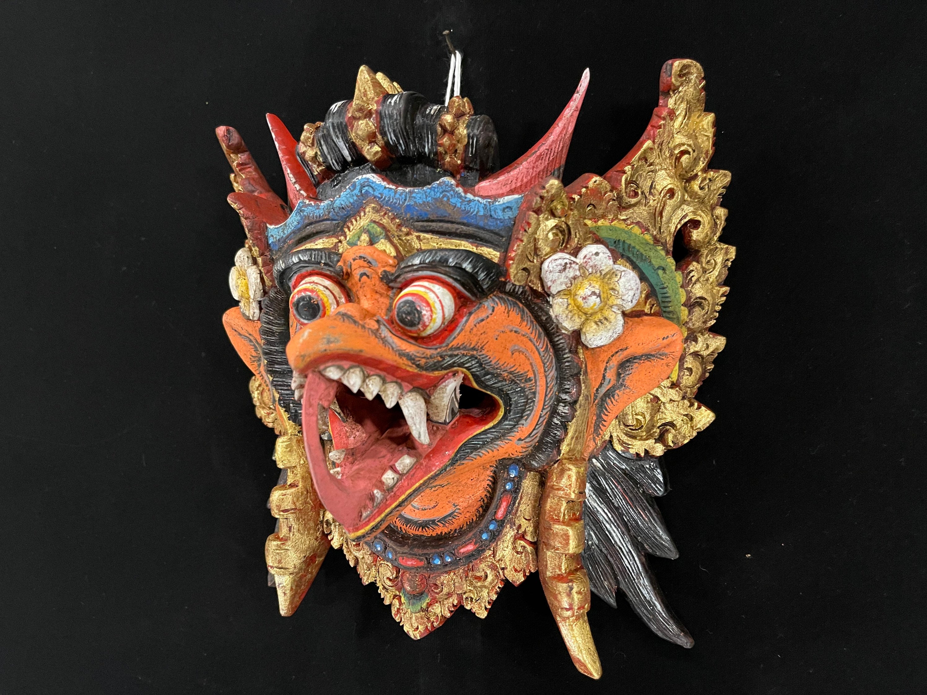 23CM Garuda Wooden Mask | Balinese Eagle Mask | Exclusive Vintage Eagle ...