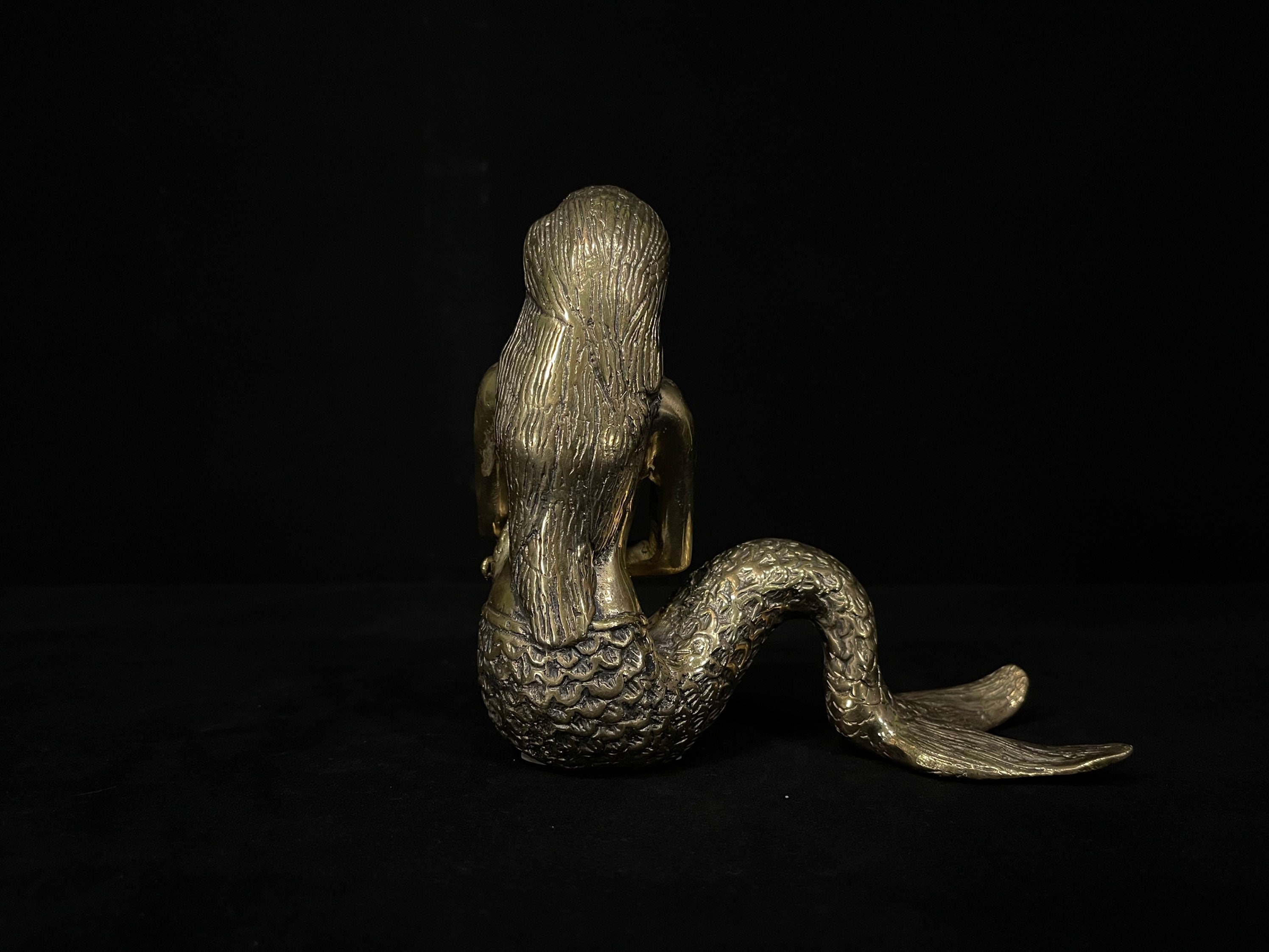 Motherhood Mermaid Carrying Her Baby Bronze Sculpture, Mermaid and ...