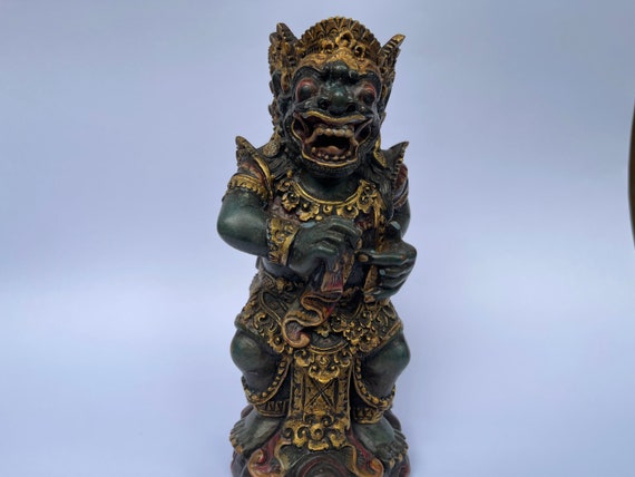 Raksasa Wooden Sculpture Hindu Giant Figurines Bali Handmade | Etsy