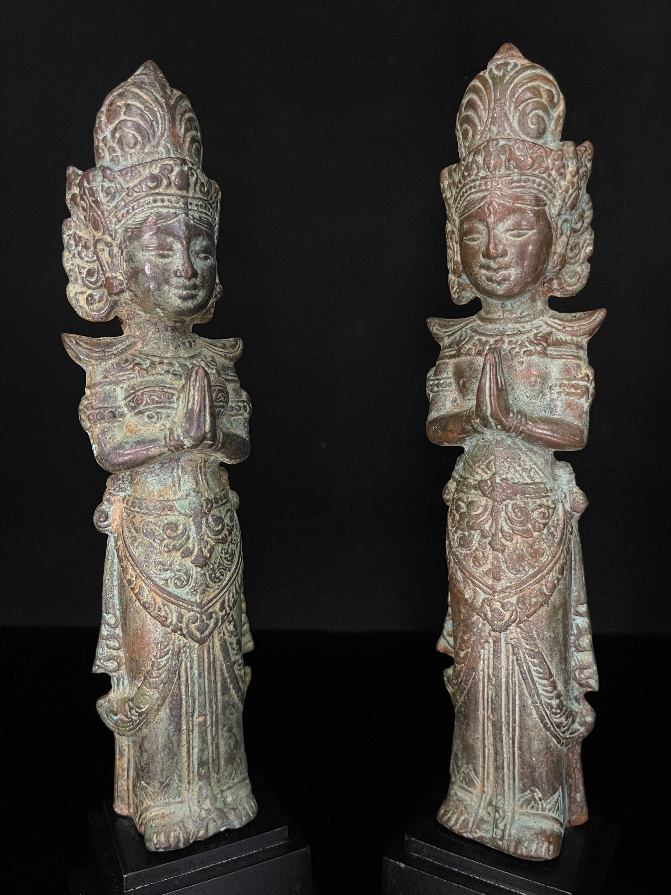Bronze Rama Sita Statue With Wood Base, Balinese Couple, Ramayana ...