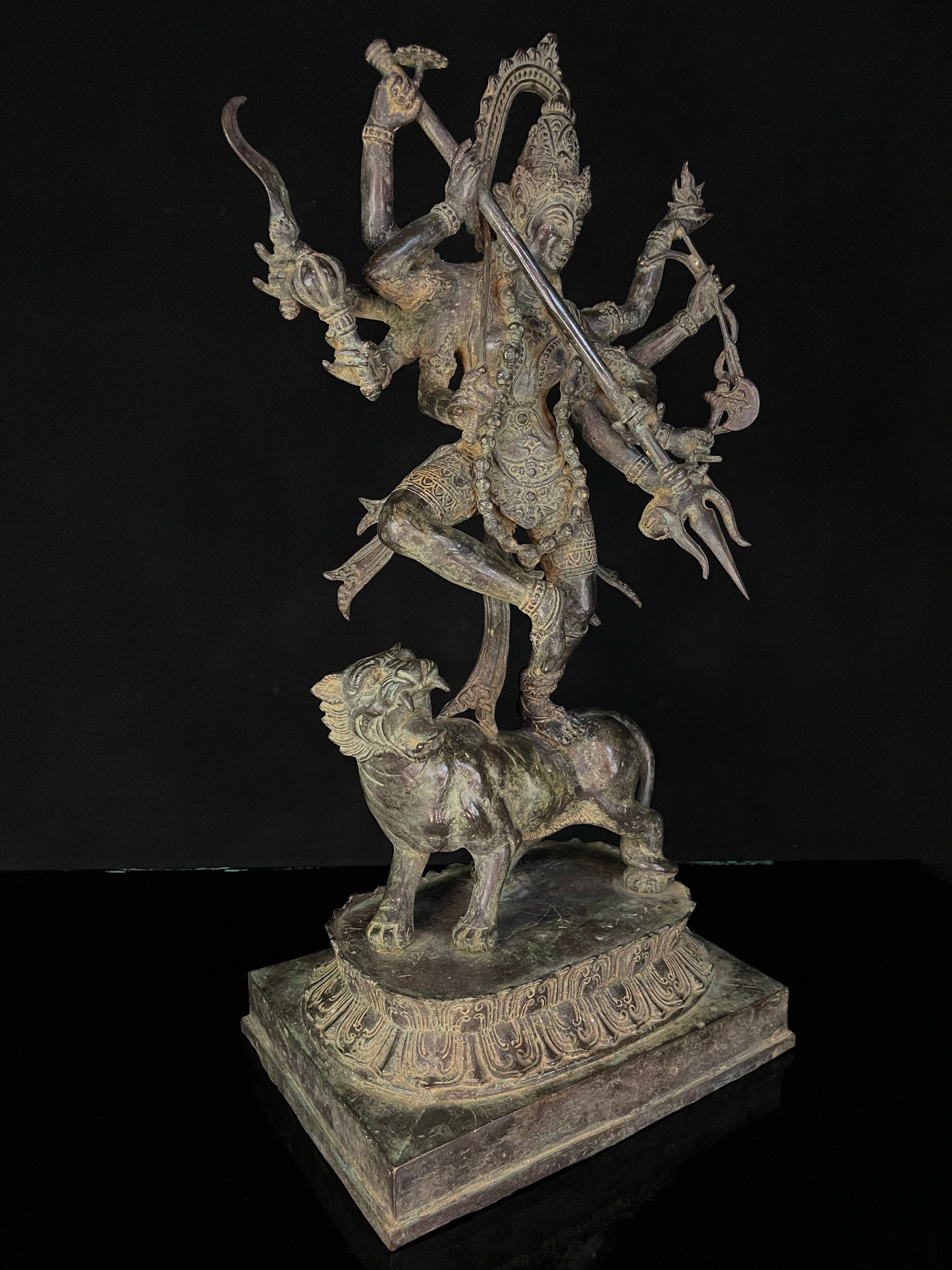 Mahakali Bronze Statue Goddess Kali Durga Statue Lord - Etsy