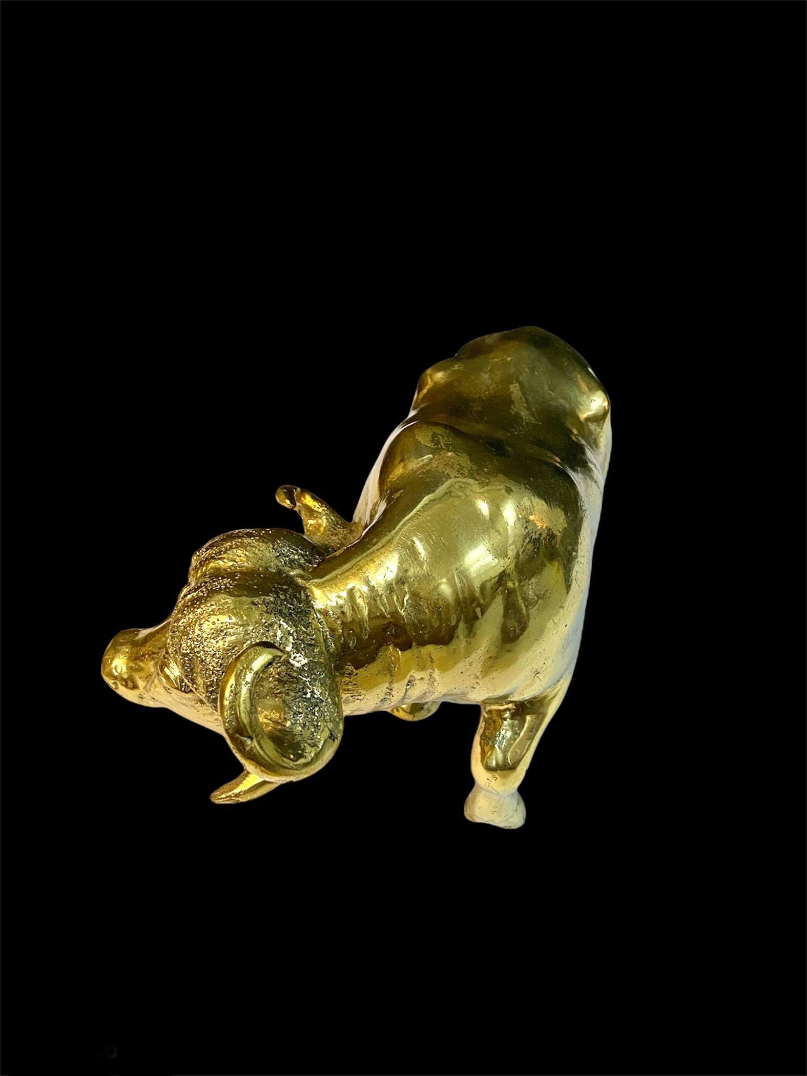 Bison Sculpture Brass Buffalo Statue Bull Animal Sculpture - Etsy