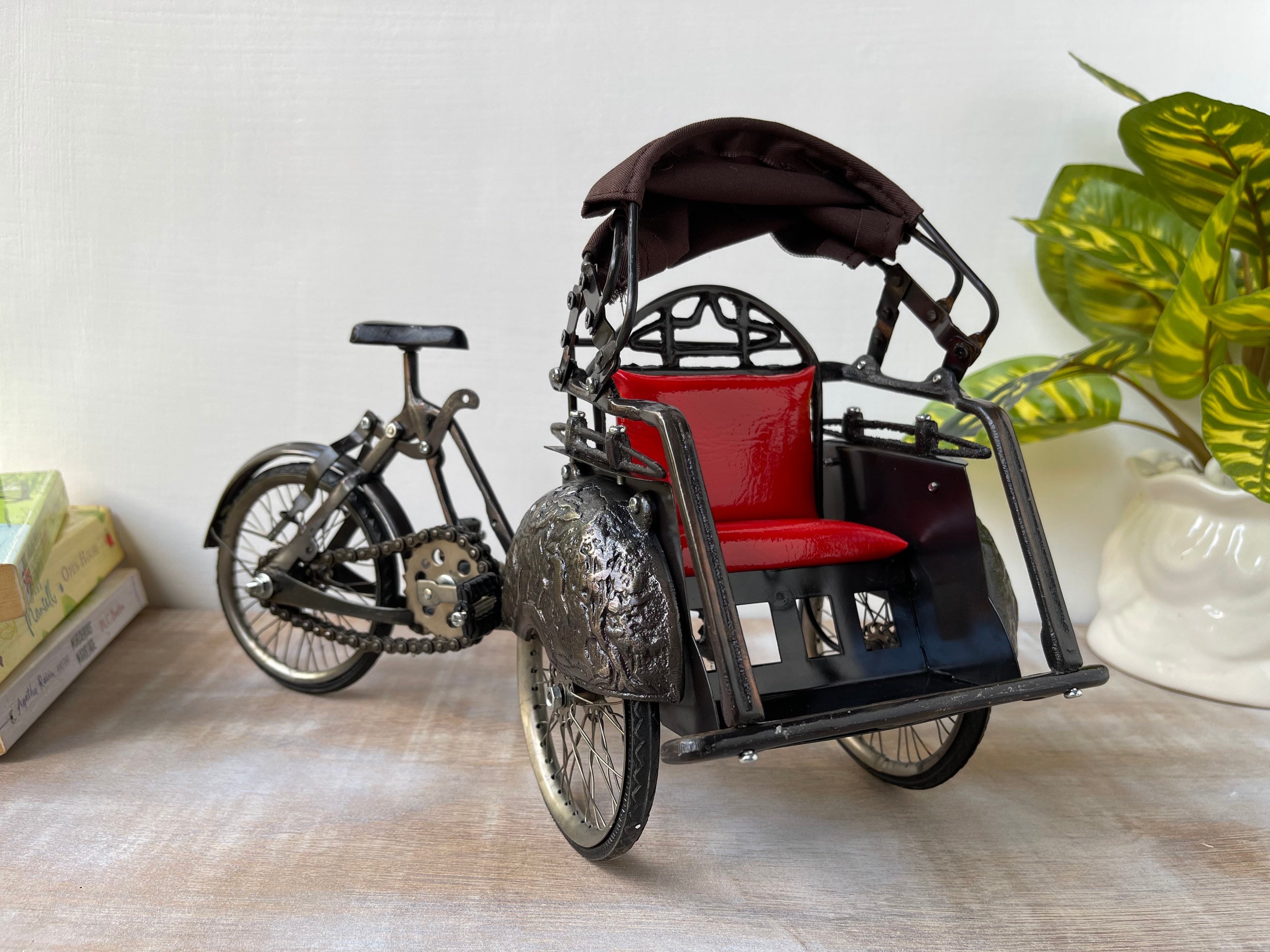 Indonesian Pedicab Miniature Traditional Becak Miniature - Etsy