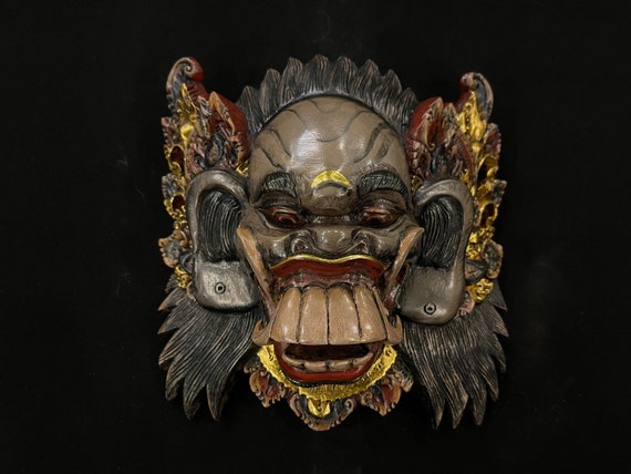 23CM Balinese Celuluk Wood Mask Calonarang Wood Mask Vintage - Etsy