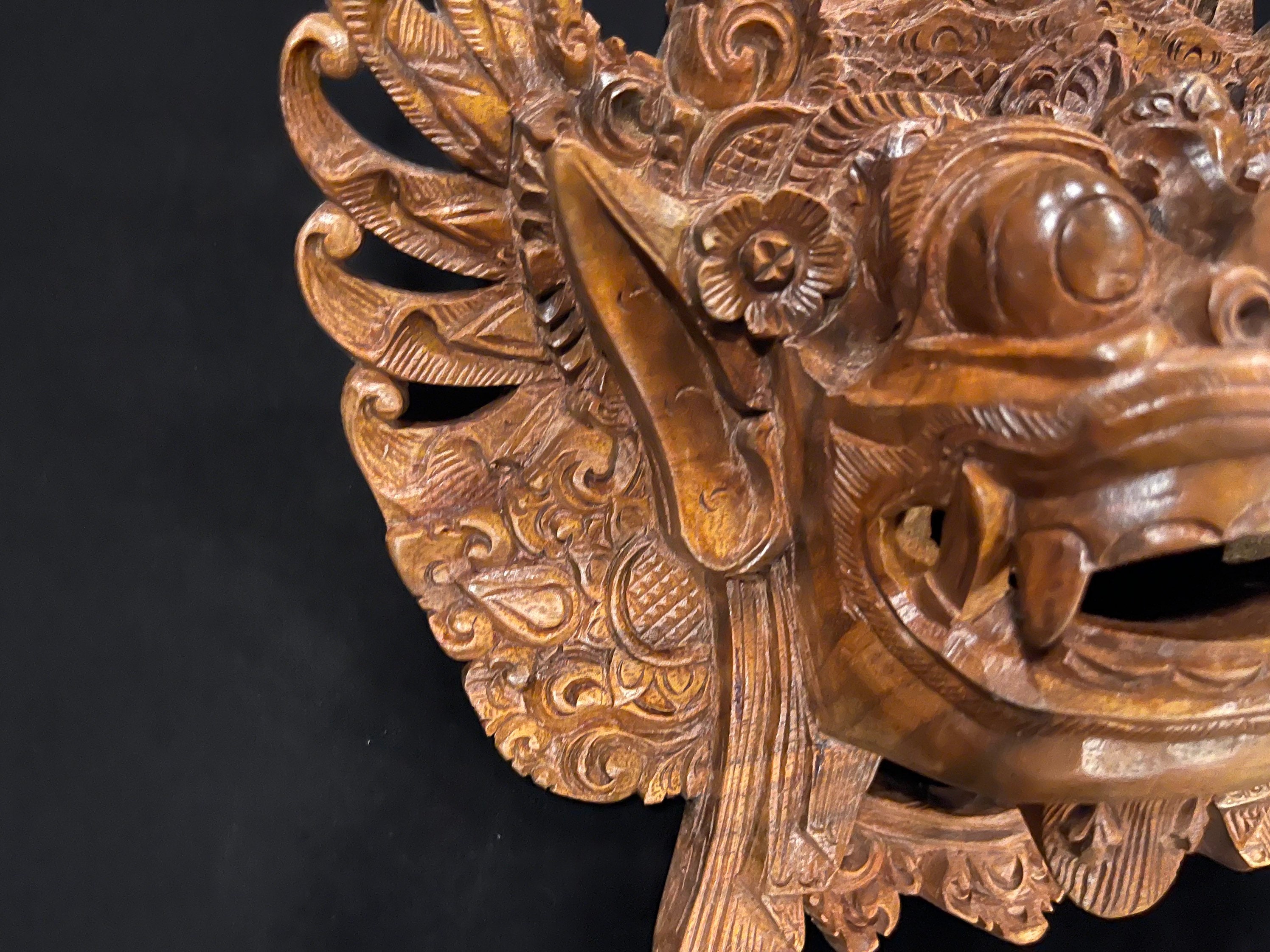 20CM Barong Wooden Mask Balinese Wood Mask Vintage Wall - Etsy