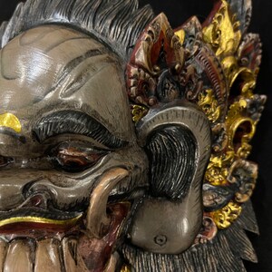 23CM Balinese Celuluk Wood Mask, Calonarang Wood Mask, Vintage Hand ...