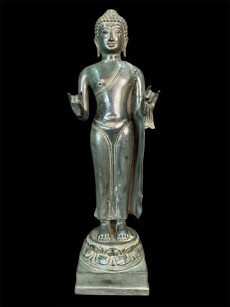 Bronze Gupta Buddha Sculpture 16.5standing Buddha - Etsy