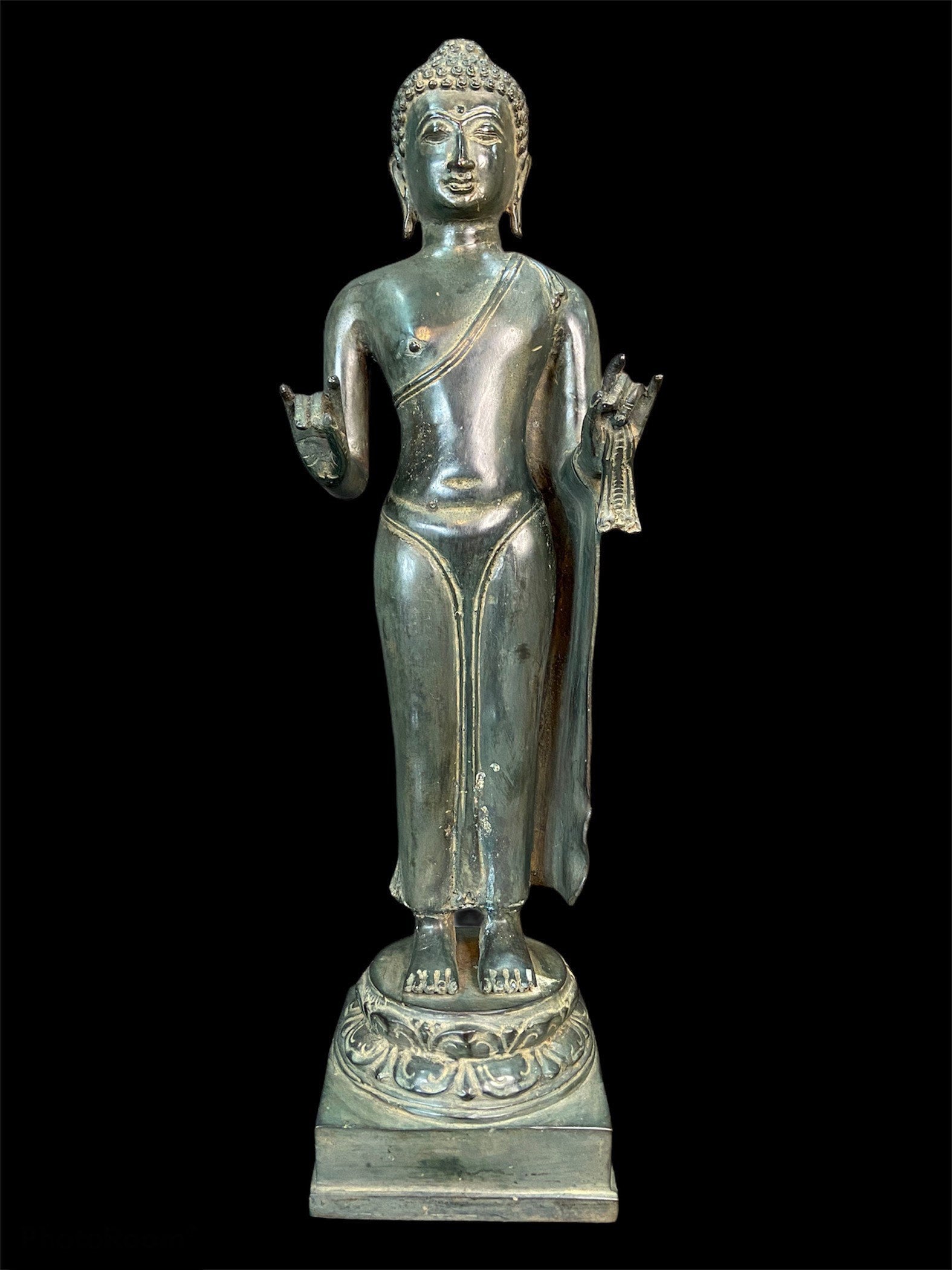 Bronze Gupta Buddha Sculpture 16.5standing Buddha - Etsy
