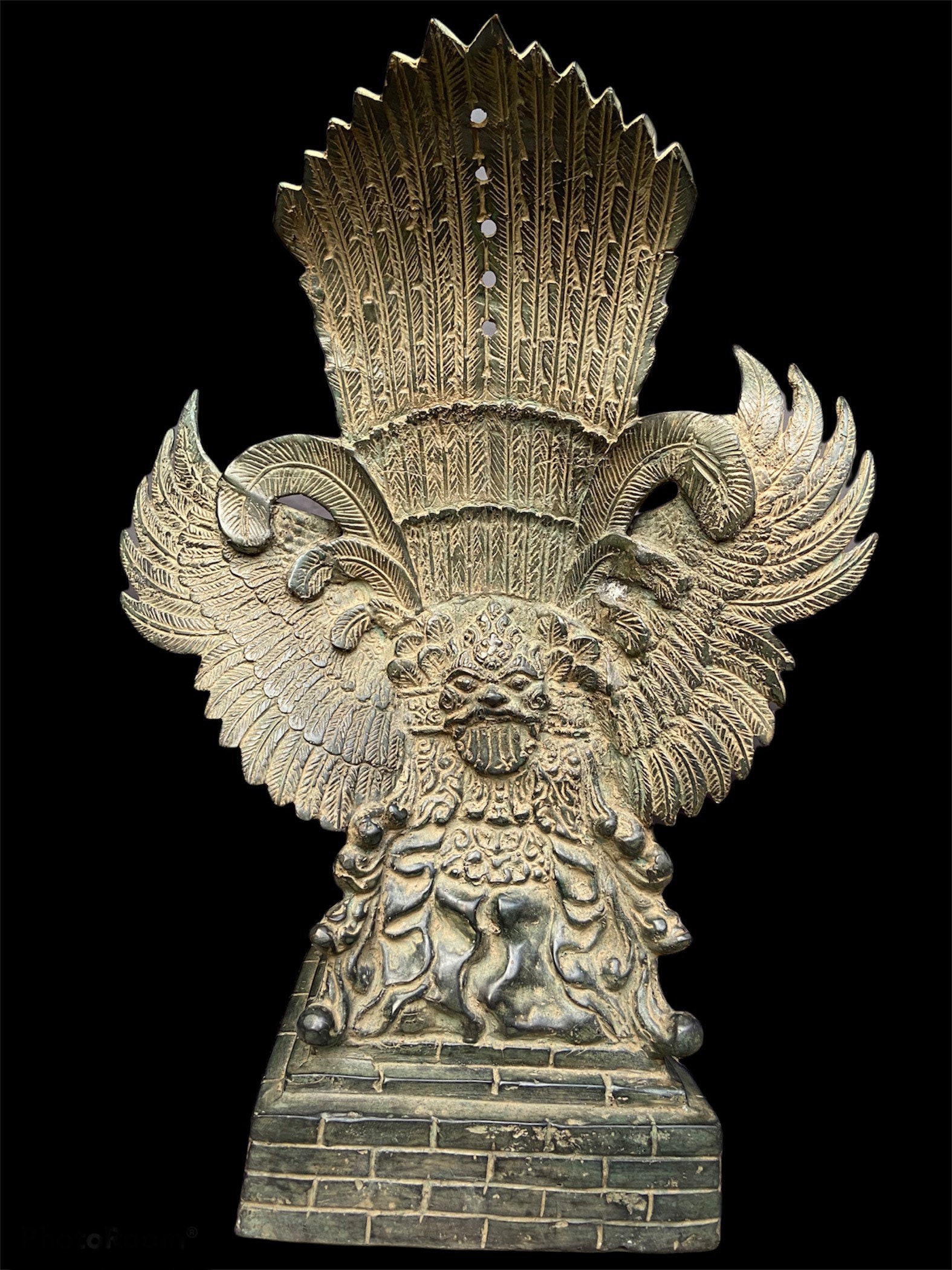 Vishnu Garuda Bronze Statue 35.5CM Vishnu Figurine Vishnu - Etsy