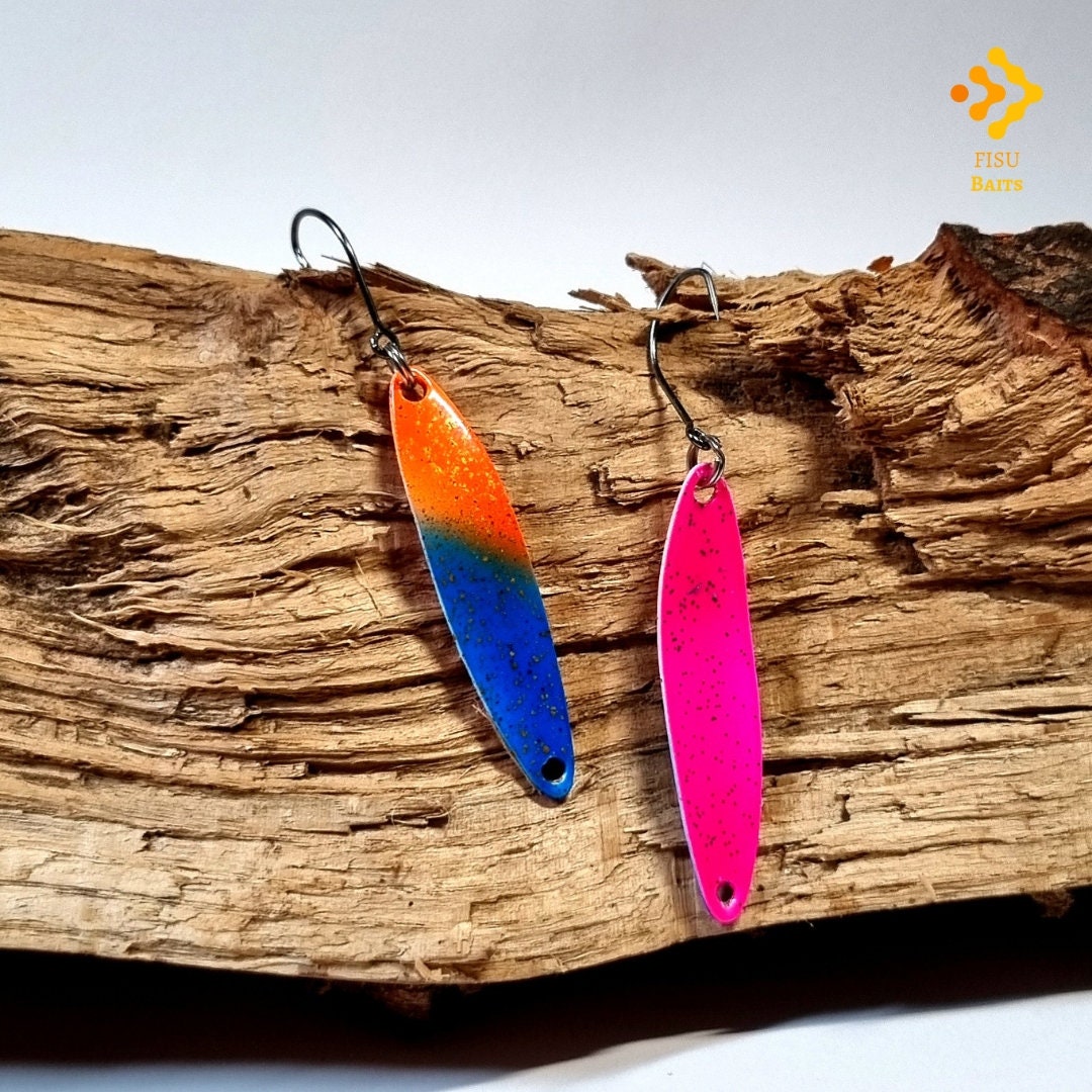 Spoon Fishing Lure Artificial Bait, Painted Spoon for Fishing for Trout ...