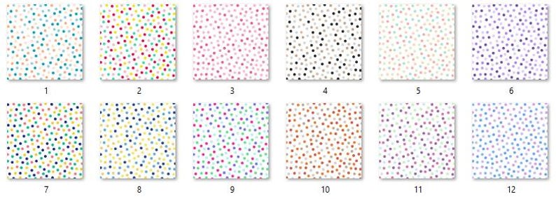Polka Dot Digital Paper, Dots, Circle, Pattern, 50s, Spotty, Retro ...
