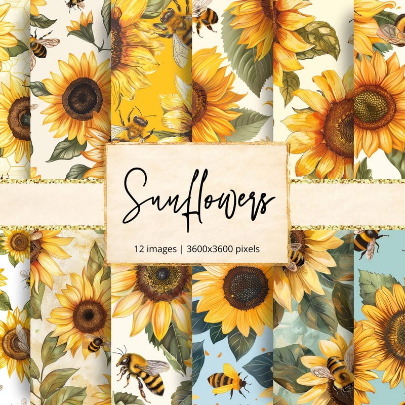 Vintage Sunflower - Etsy
