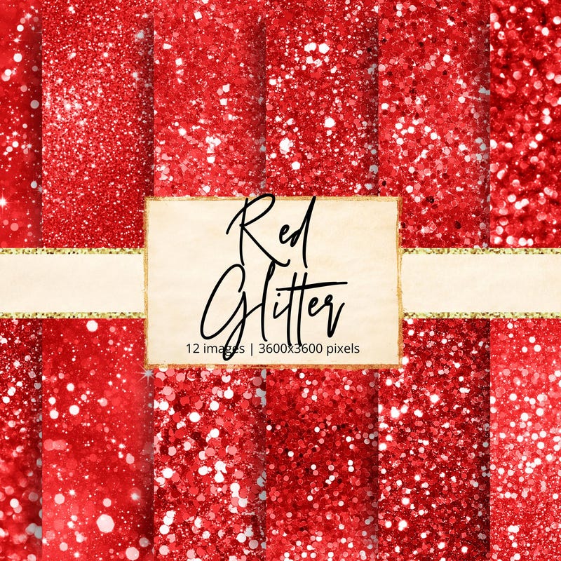 Red Glitter - Etsy