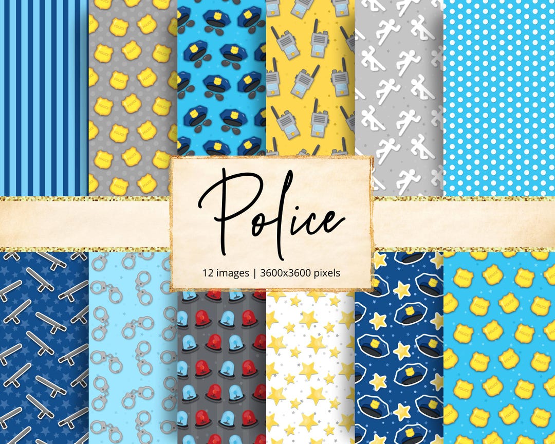 Police Digital Paper, Officer, Law Enforcement, Car, Badge, Crime ...