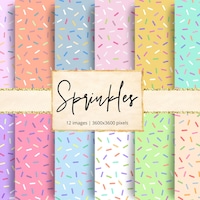 Rainbow Clipart, Glitter Clipart, Glitter Digital Papers, Glitter Polka ...