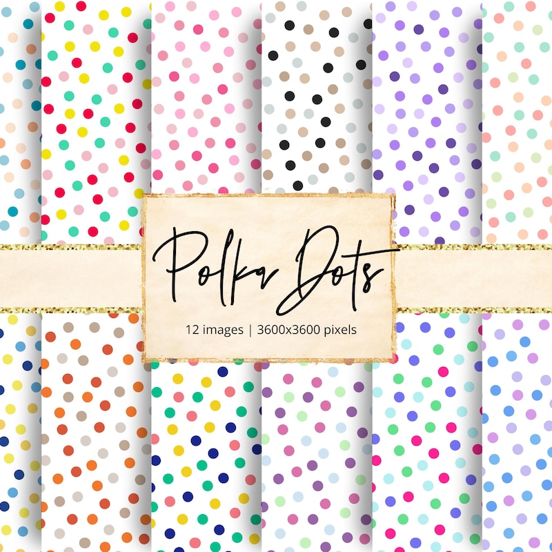 Gold Polka Dots - Etsy