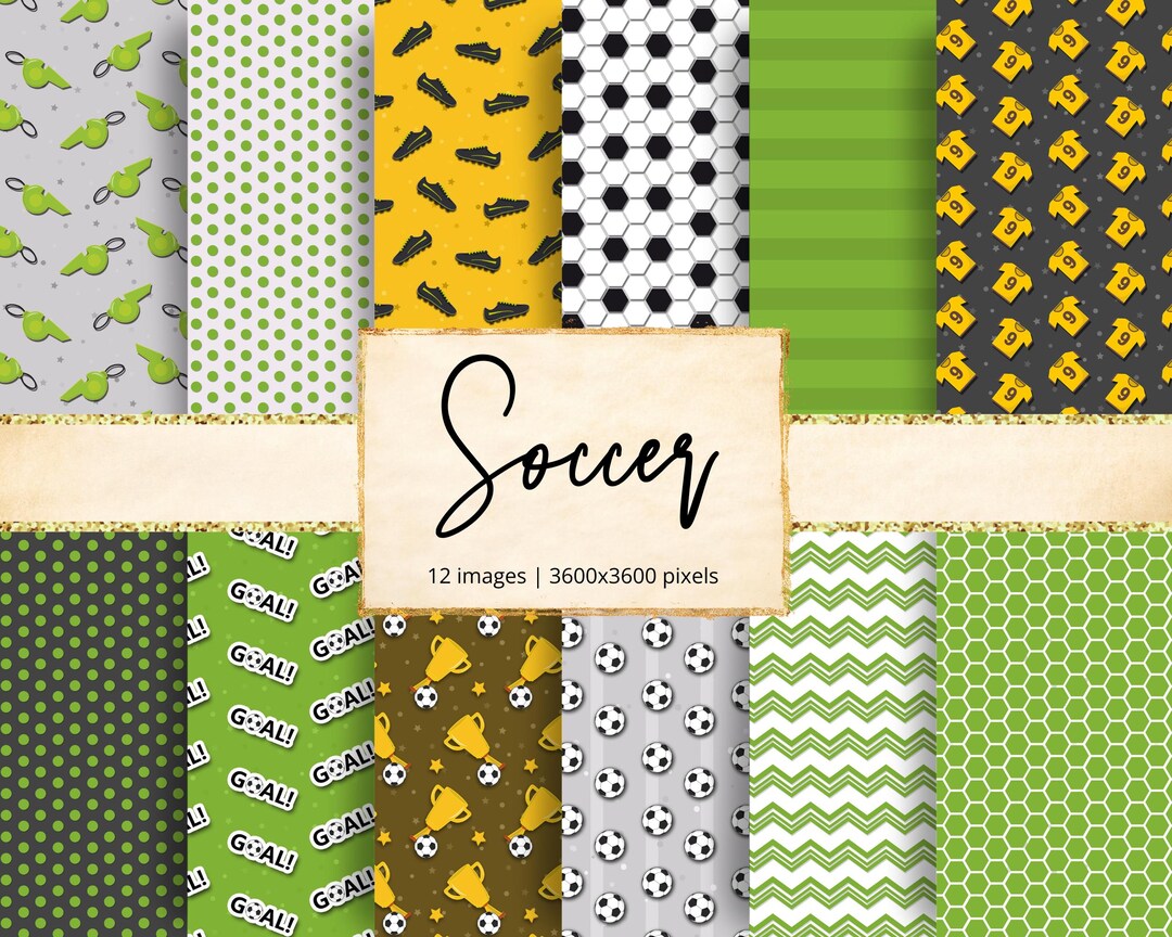 Soccer Digital Paper, Goal, Sports, Team, Coach, Match, Goalkeeper ...