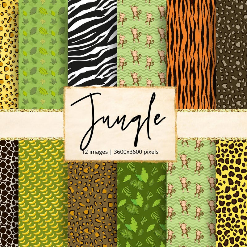 Jungle Print - Etsy