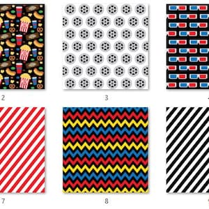 Movies Digital Paper, Cinema, Theater, Movie Night, Popcorn, Tickets ...