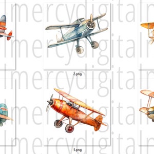 Watercolor Airplanes Clipart, Aviation, Travel, Flying, Planes, PNG ...