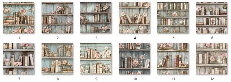 Books Digital Paper, Library Junk, Vintage Book, Bookshelf, Reading ...