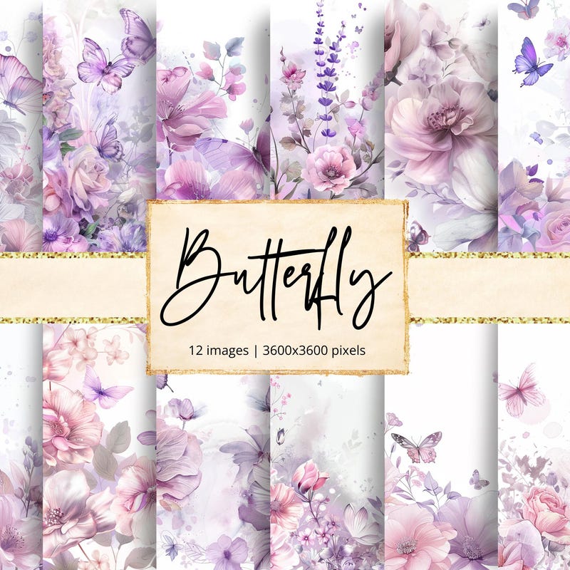 Purple Lilacs Digitals - Etsy UK