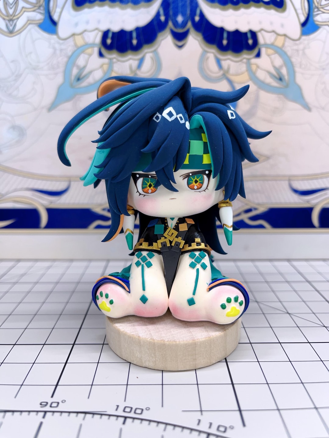 Genshin Impact Kinich Clay Figurine: Handmade Chibi Fan Art|perfect ...