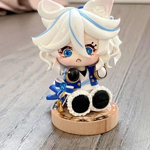 Genshin Furina Clay Figure Upgrade 3.0, Cute Version of Furina, Hydro ...