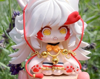 Genshin Furina Clay Figure, Cute Version of Furina, Hydro Slime ...