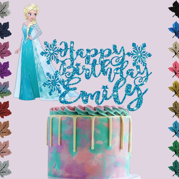 Elsa Topper Cake Printables - Etsy
