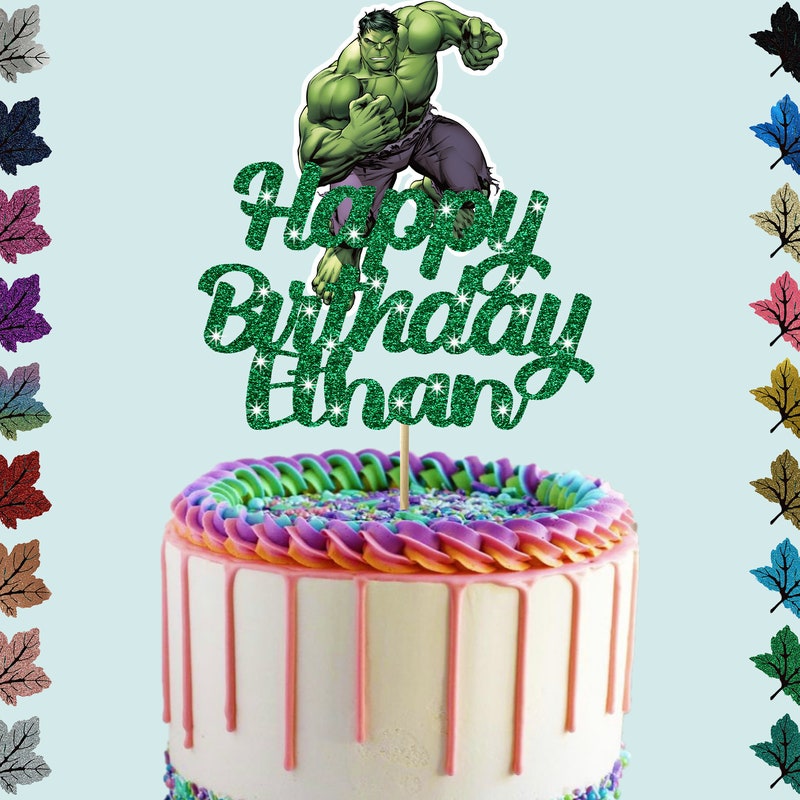 Hulk Cake Topper - Etsy